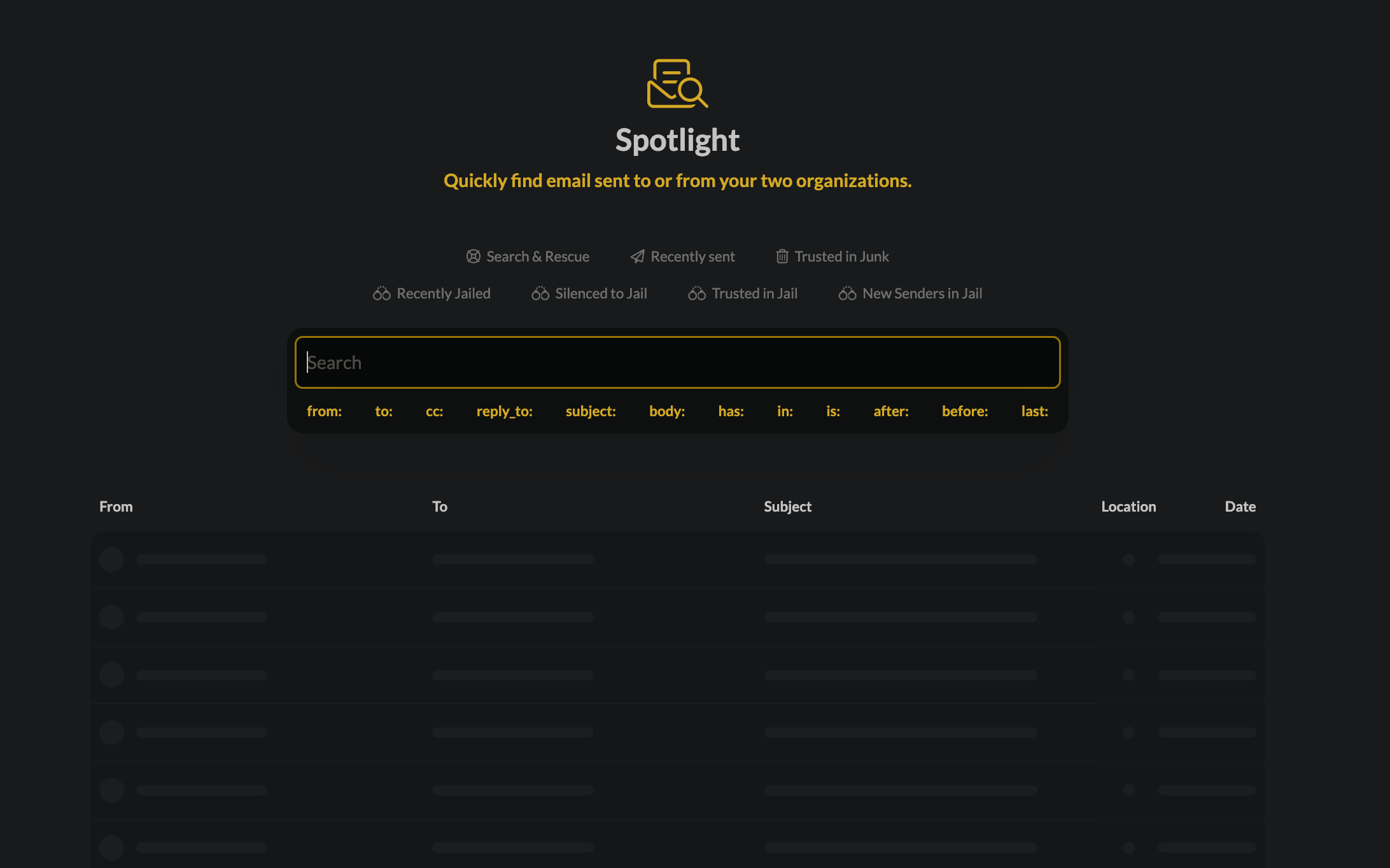 Spotlight – Mailprotector Help Center